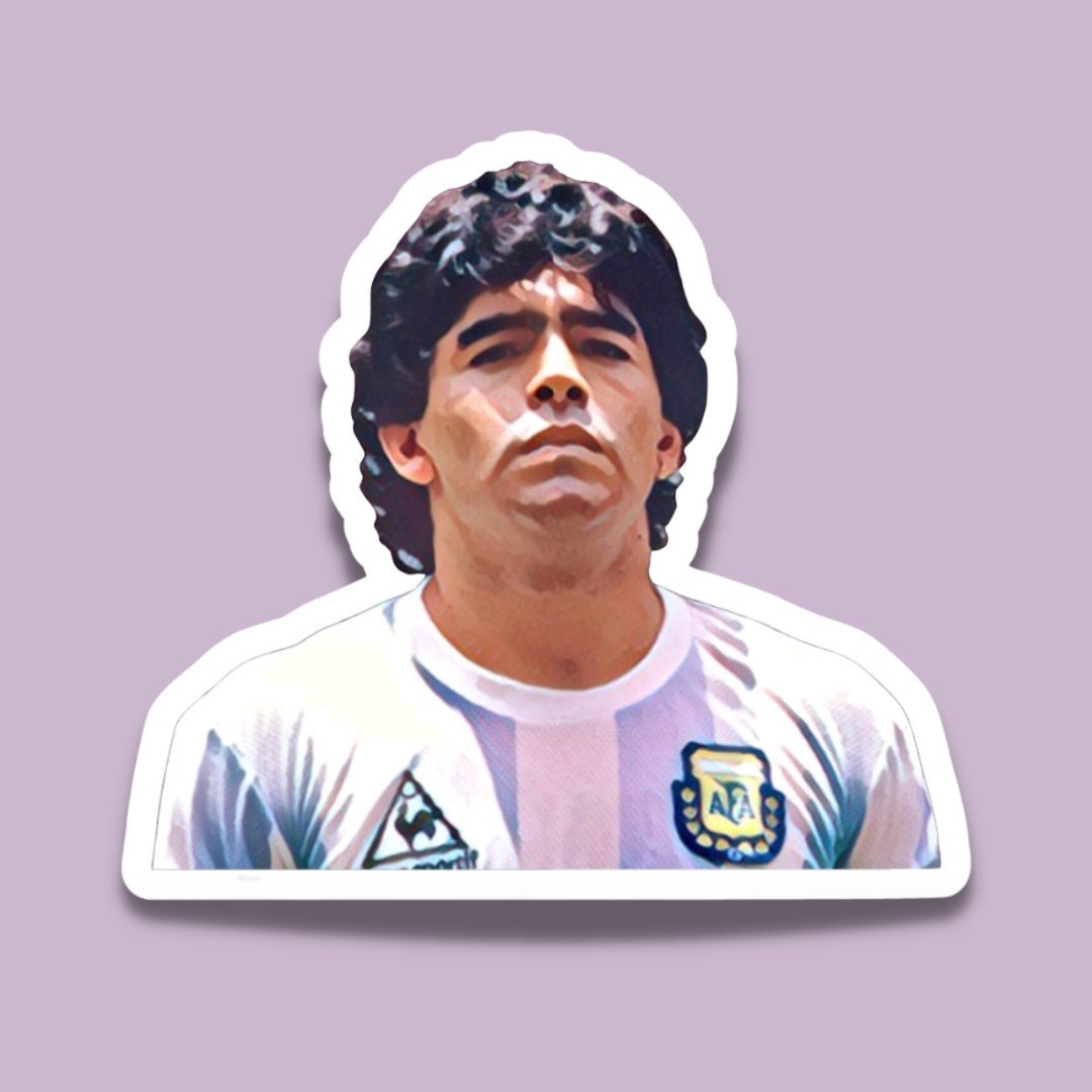 Diego Maradona Sticker Set Choose Your Set Size: 2, 3, or 4 Stickers ...