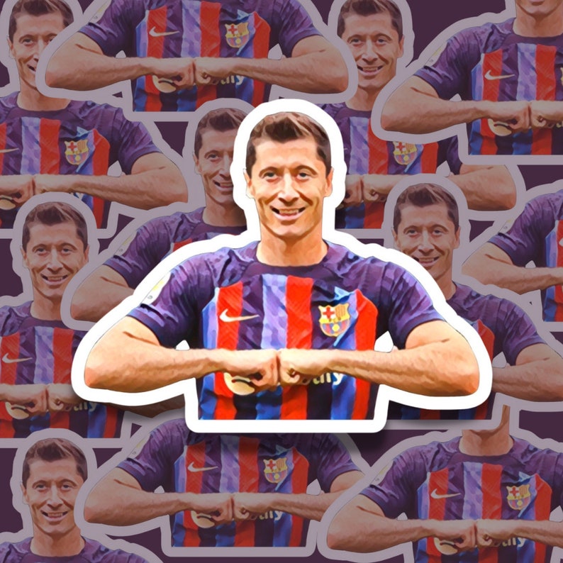 Robert Lewandowski Sticker Set Choose Your Set Size: 2, 3, or 4 ...