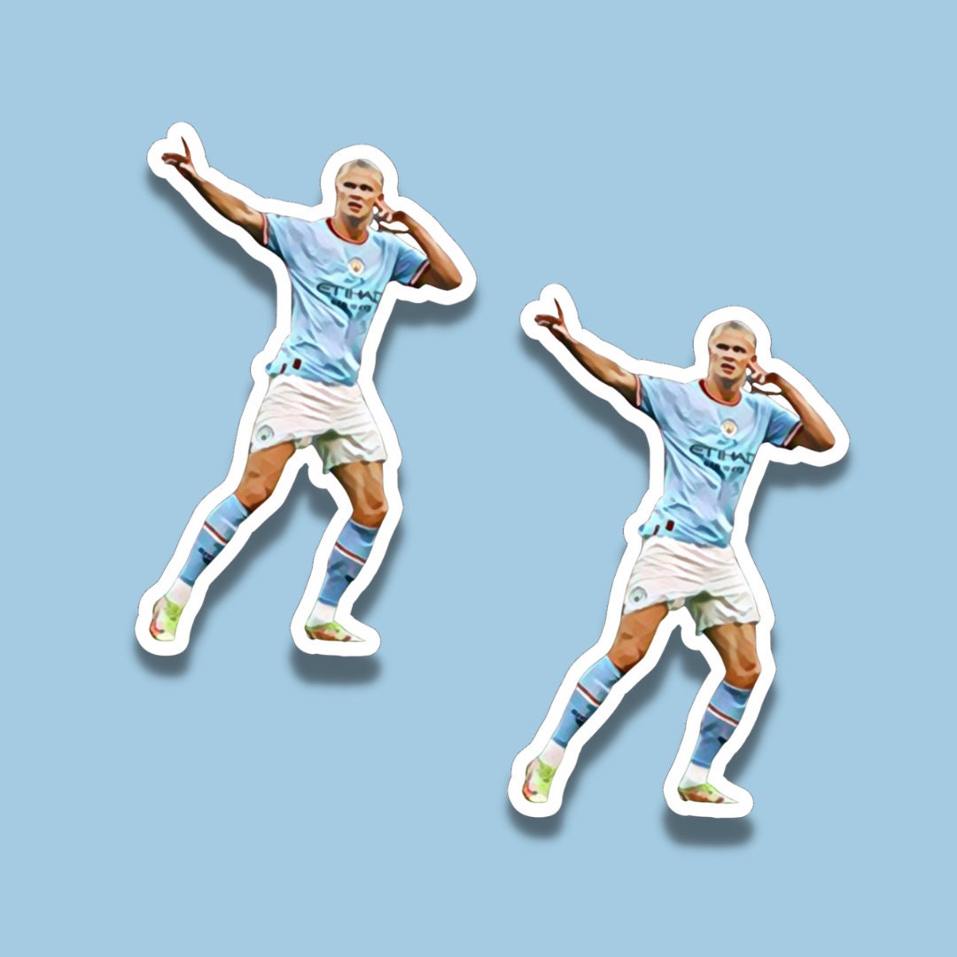 Erling Haaland Sticker Set Choose Your Set Size: 2, 3, or 4 Stickers ...
