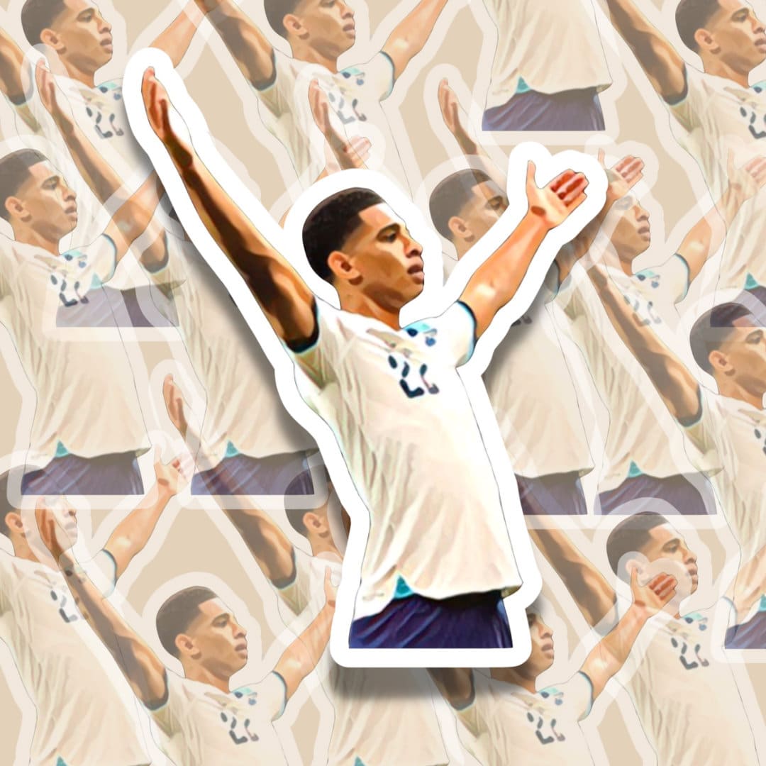 Jude Bellingham Sticker Set Choose Your Set Size: 2, 3, or 4 Stickers, Glossy, 3 Inches in ...