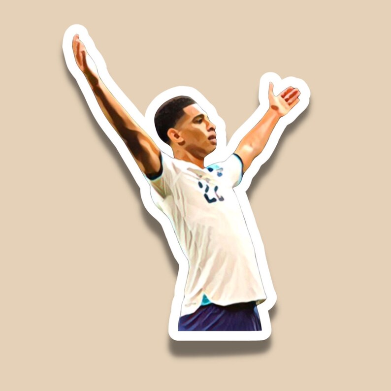 Jude Bellingham Sticker Set Choose Your Set Size: 2, 3, or 4 Stickers, Glossy, 3 Inches in ...