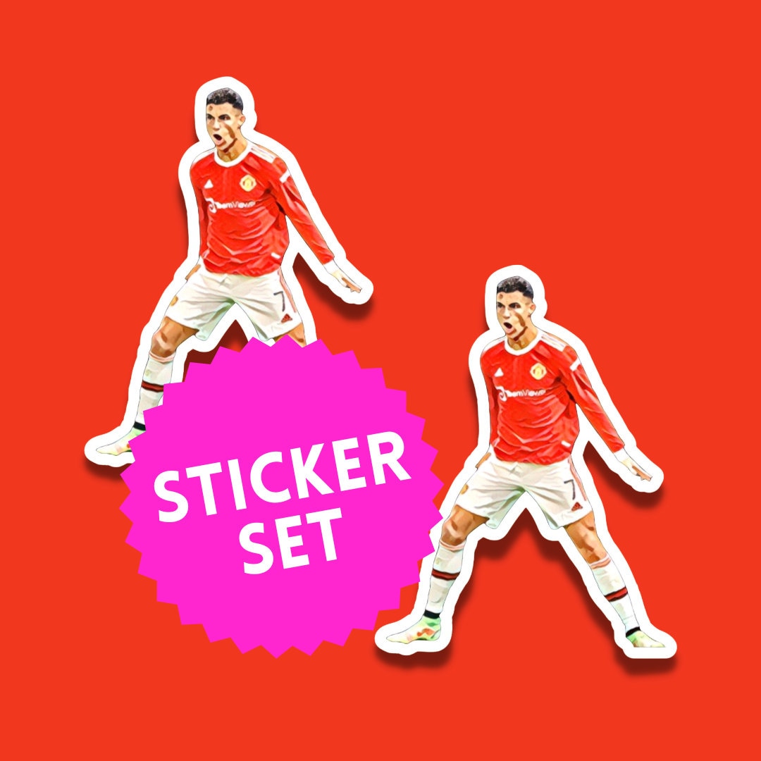 Cristiano Ronaldo CR7 Sticker Set Choose Your Set Size: 2, 3, or 4 ...