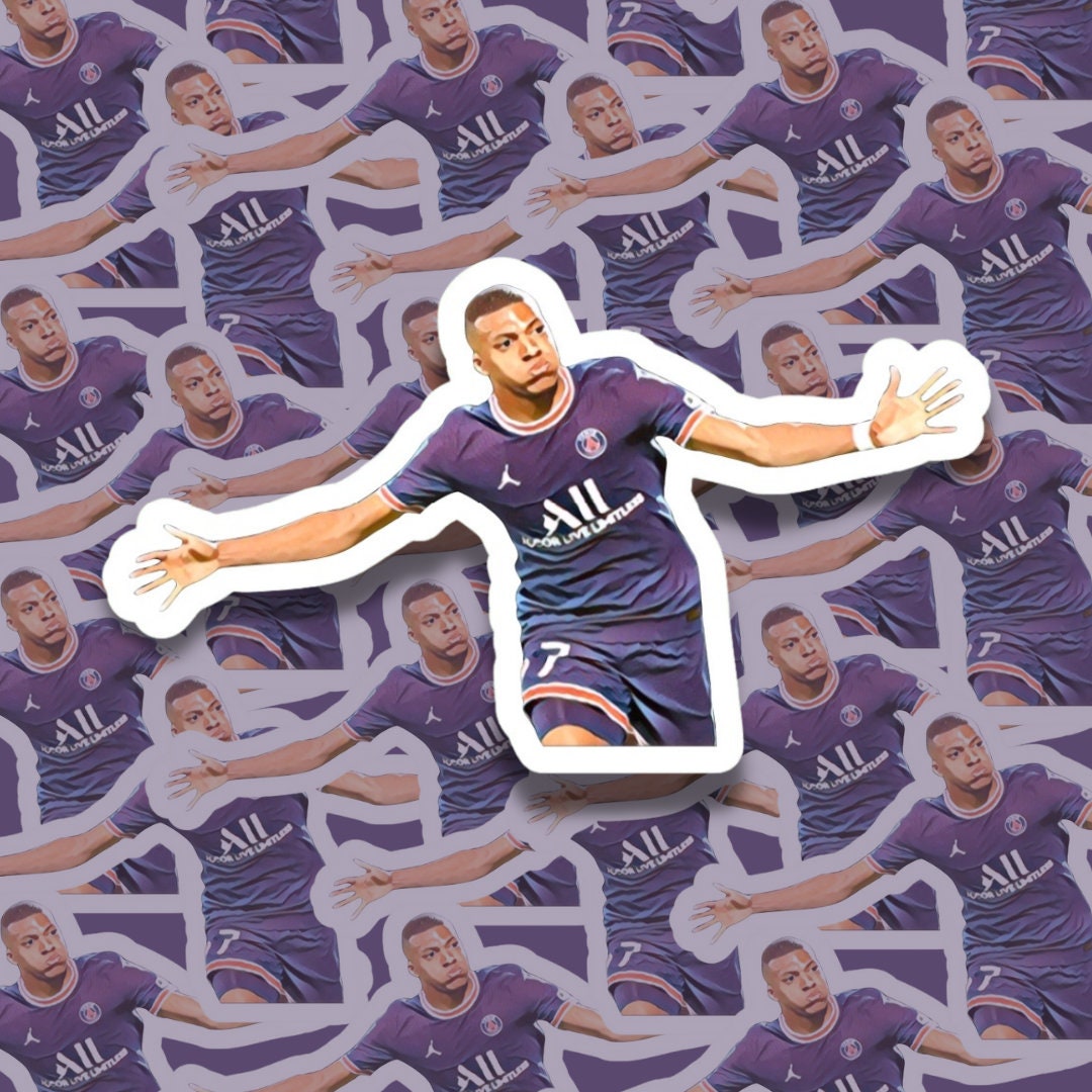 Kylian Mbappe Sticker Set Choose Your Set Size: 2 3 or 4 - Etsy Australia