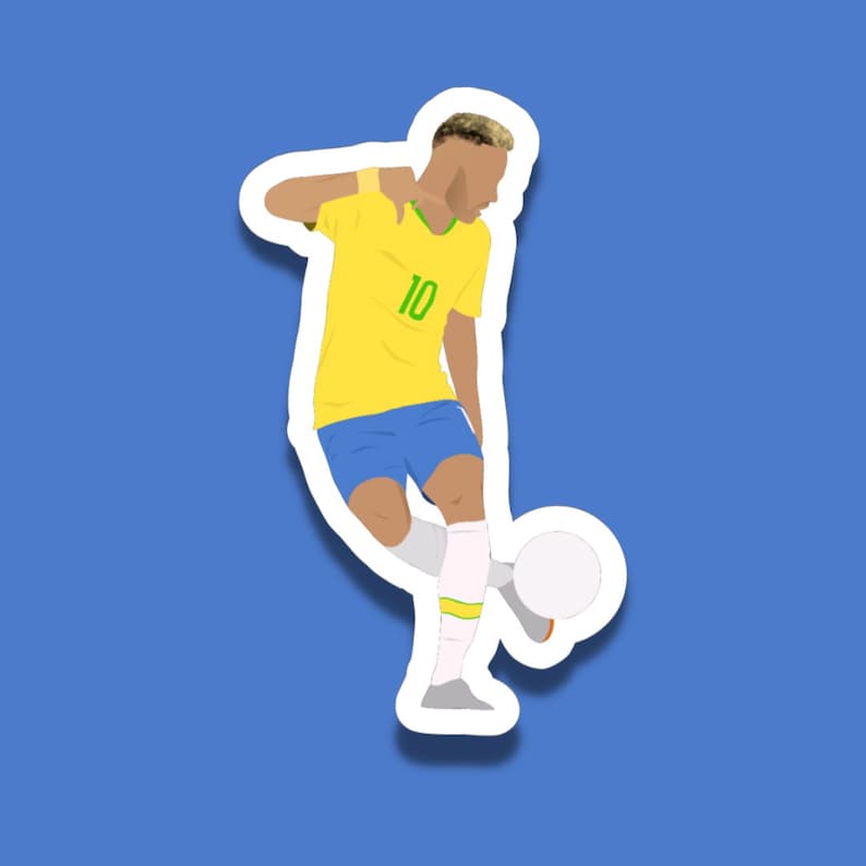 Neymar JR Minimalist Sticker Set Choose Your Set Size: 2, 3, or 4 ...
