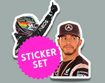 Lewis Hamilton F1 44 Signature Number Sticker Formula One Motorsport ...