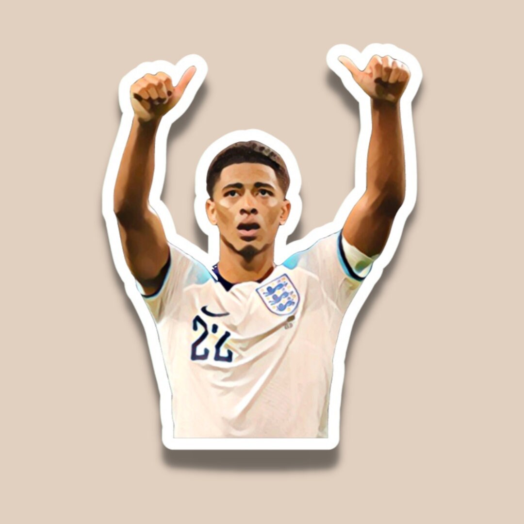 Jude Bellingham Sticker Set Choose Your Set Size: 2, 3, or 4 Stickers, Glossy, 3 Inches in ...