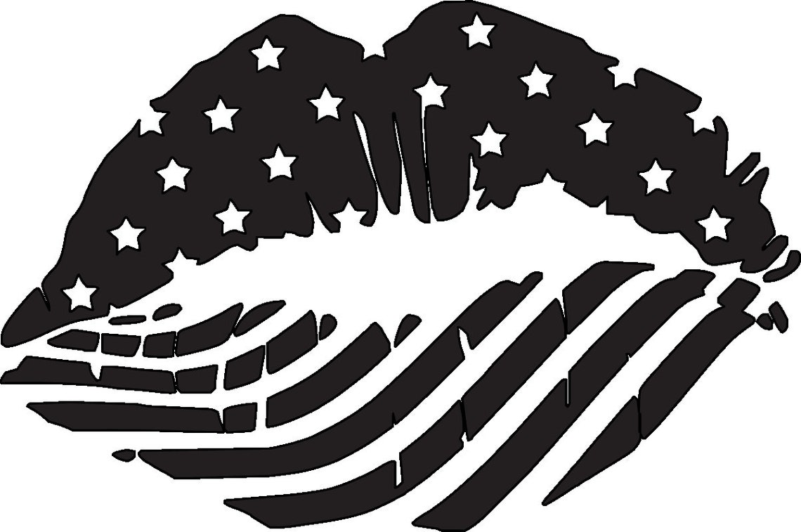 Flag Lips - Etsy