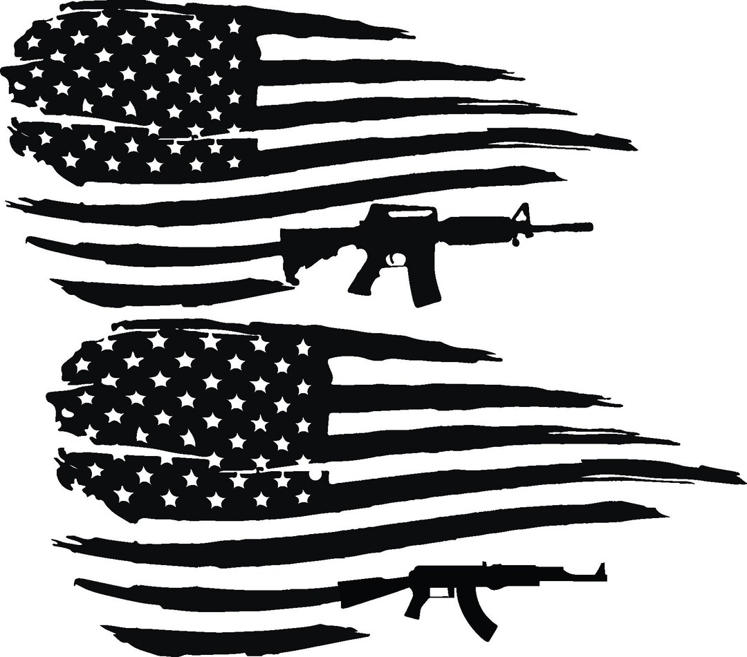 Distressed Flag Firearms Svg - Etsy
