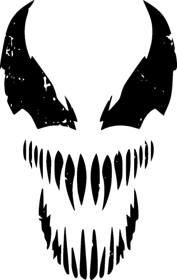 Distressed Venom Smile SVG - Etsy UK