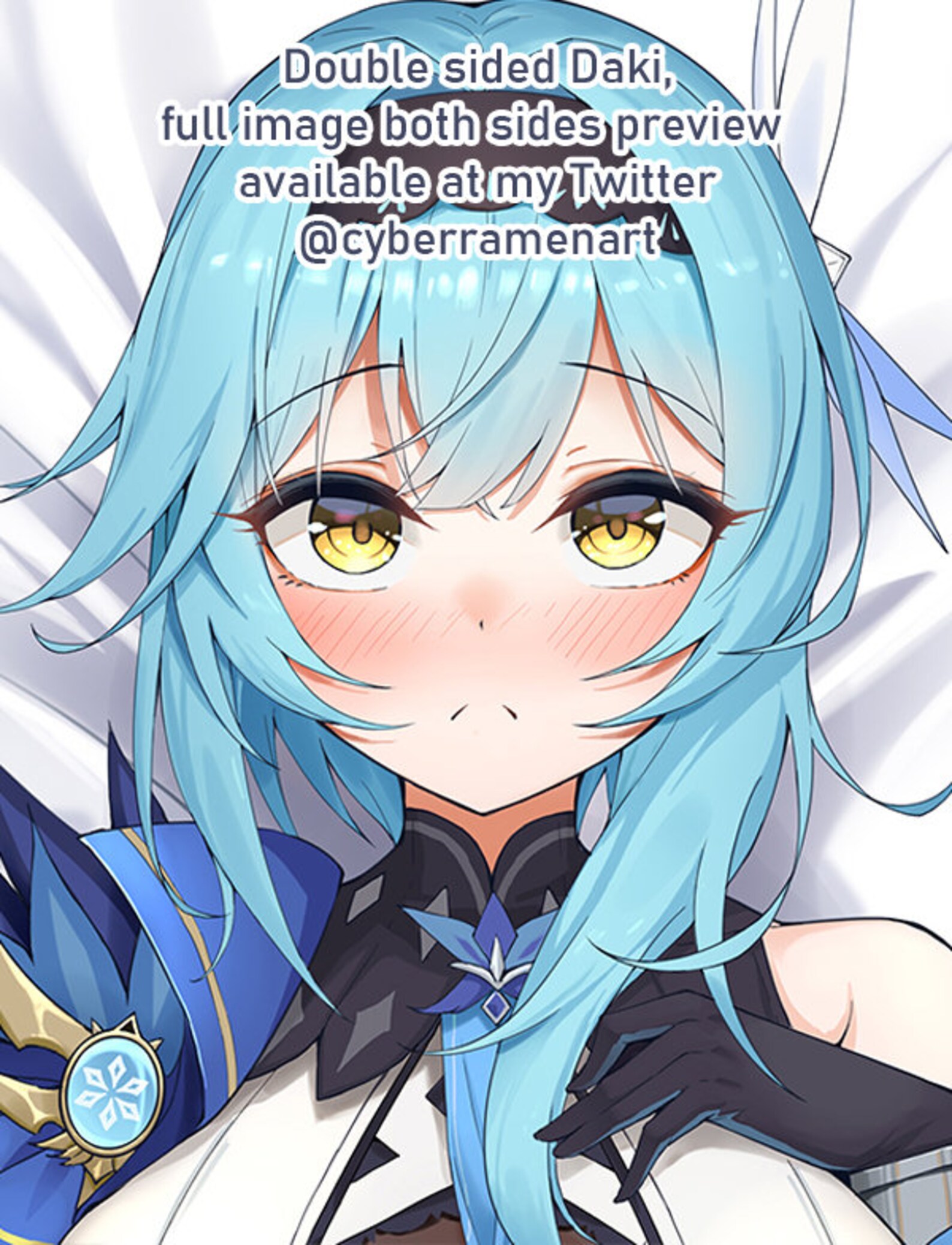 Eula Body Pillow Cover Dakimakura original Artist FAN DESIGN - Etsy