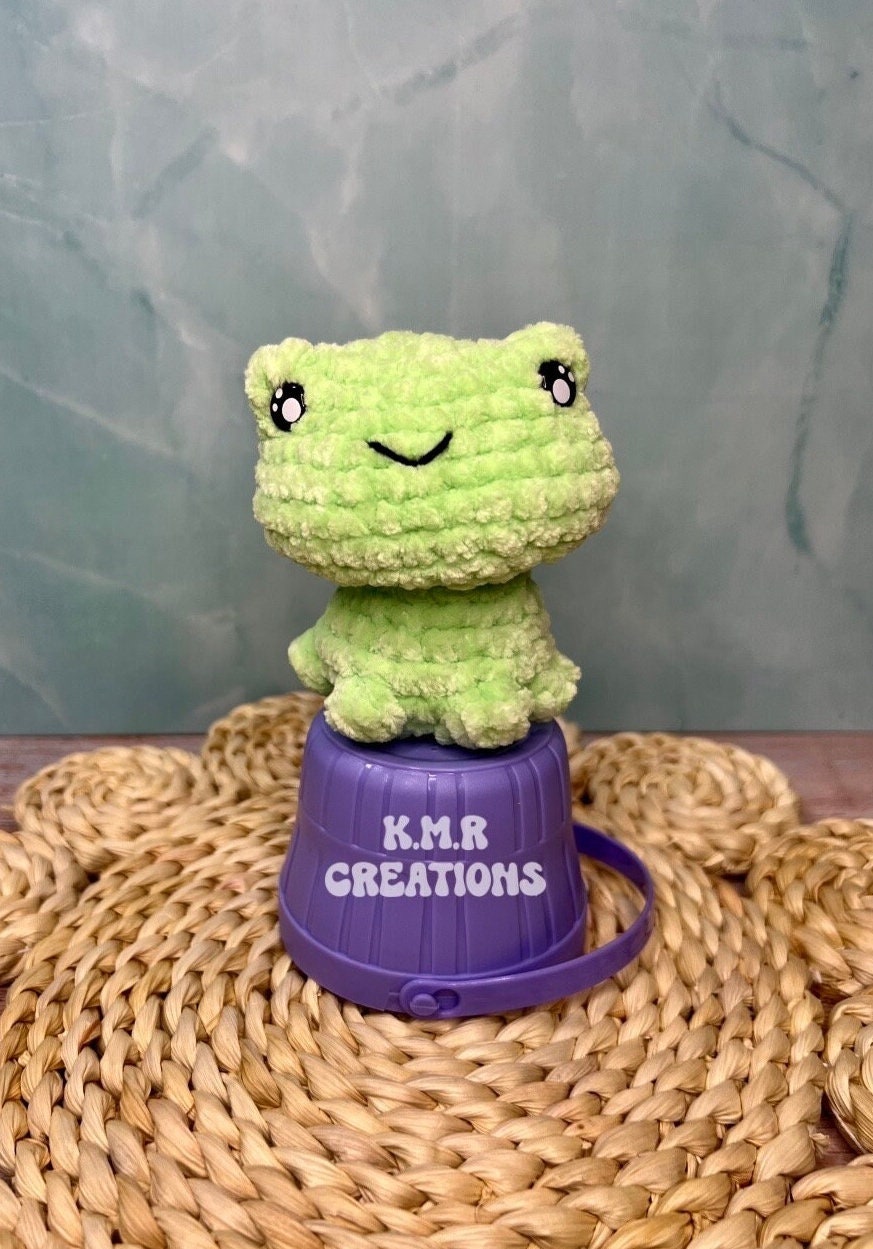 Froggy Pop Crochet Plushie | Fidget Toy Frog - Etsy