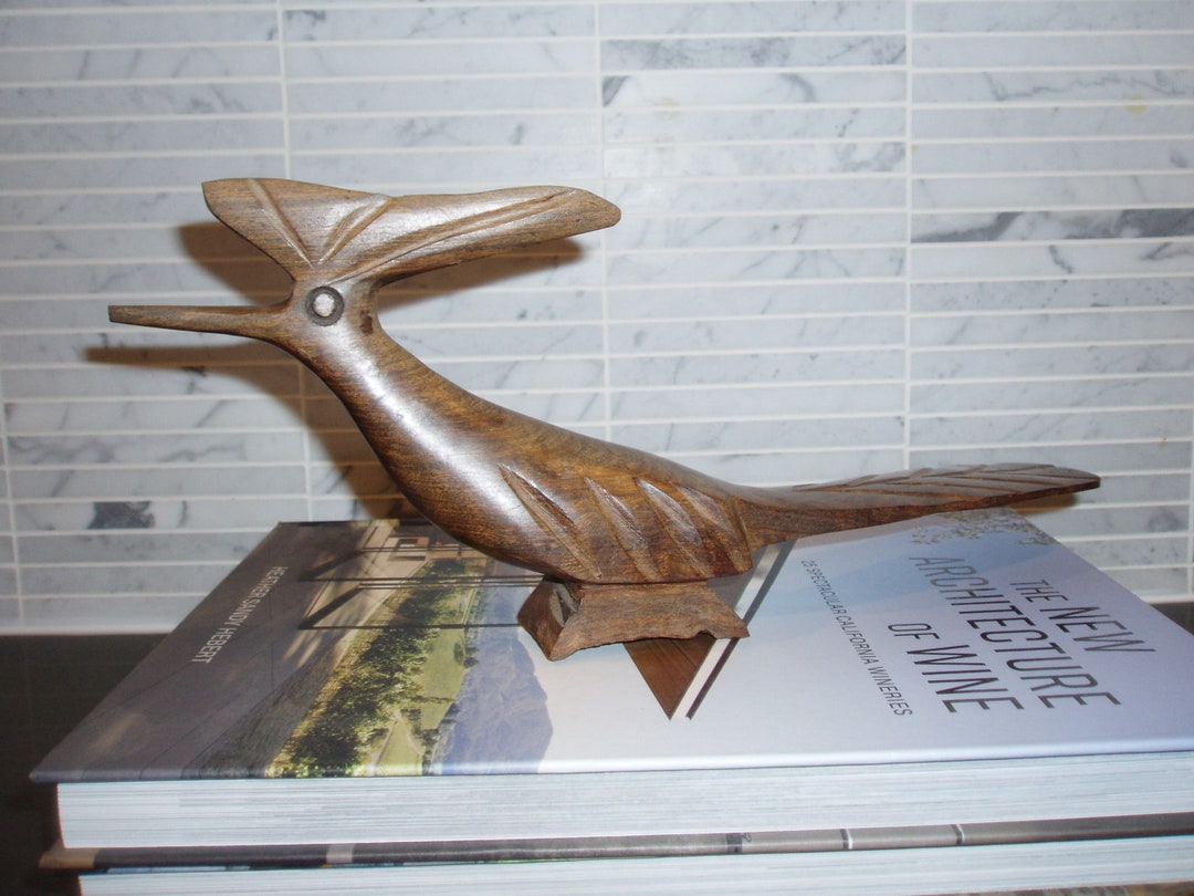 Walnut Road Runner Sculpture - Etsy