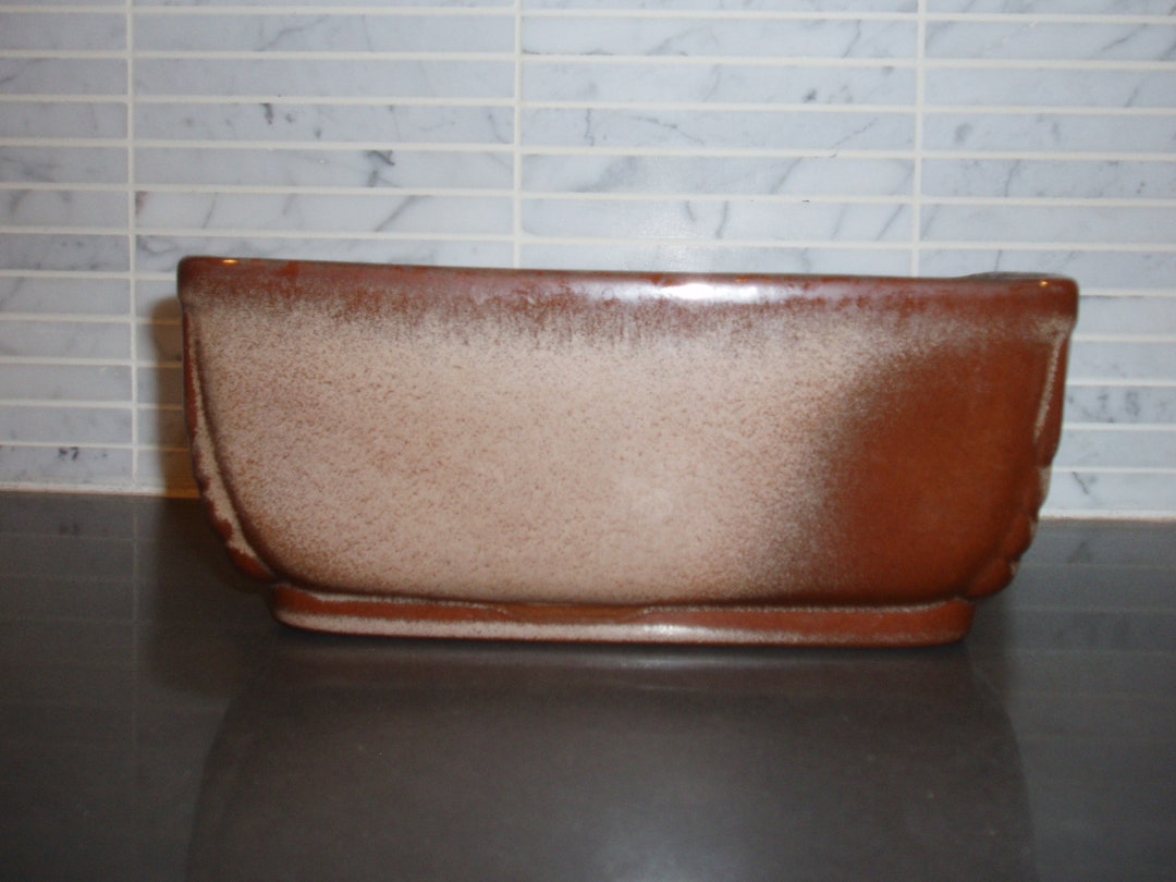 Vintage Frankoma Pottery in Plainsman Brown Rectangular Planter 14 - Etsy