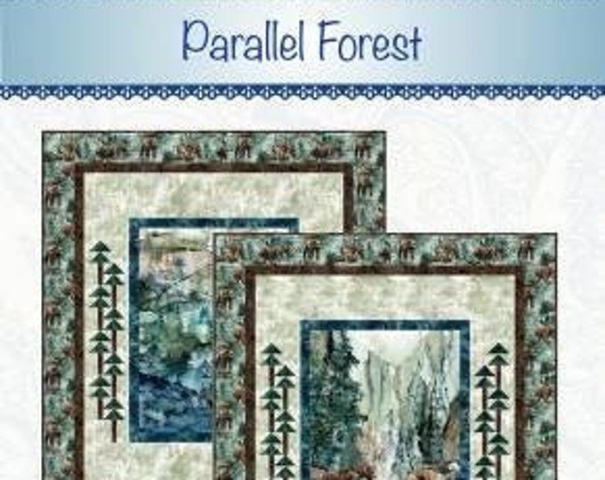 Parallel Forest - Quilt PATTERN - by by Bound to Be Quilting - 68” X 79 ...