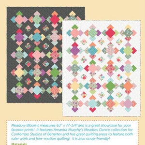Meadow Blooms - Quilt Pattern - by Amanda Murphy - AMD060 - Etsy
