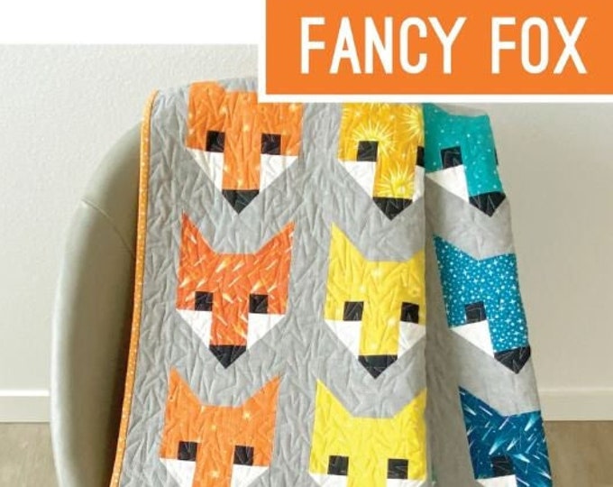 Fancy Fox Quilt PATTERN by Elizabeth Hartman 3 Sizes: Baby, Lap, & Twin ...