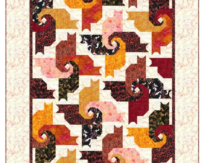Cat-tails - Quilt PATTERN - by Patti's Patchwork - Multiple Sizes - Cats - PC-312 - Etsy