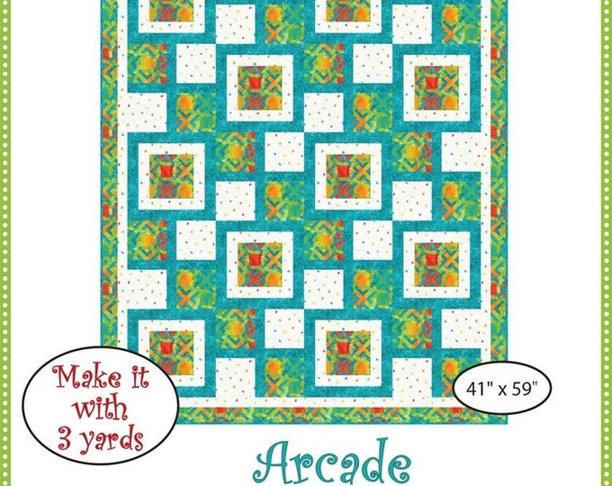 Arcade 3 Yard Quilt Pattern by Fran Morgan of Fabric Cafe 092322 - Etsy