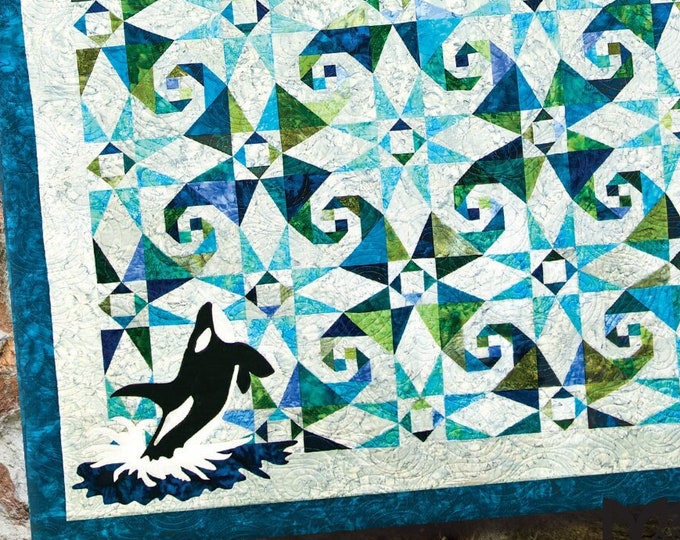 Orca at Sea PATTERN - by Marie Noah at Northern Threads - Multiple ...