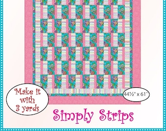 Tumbling Triangles 3 Yard Quilt Pattern by Fran Morgan of Fabric Cafe ...