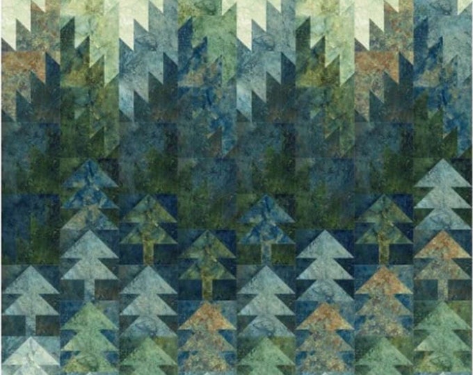 Misted Pines 2.0 - Quilt Kit - by Patti's Patchwork - Green Ombre Trees ...