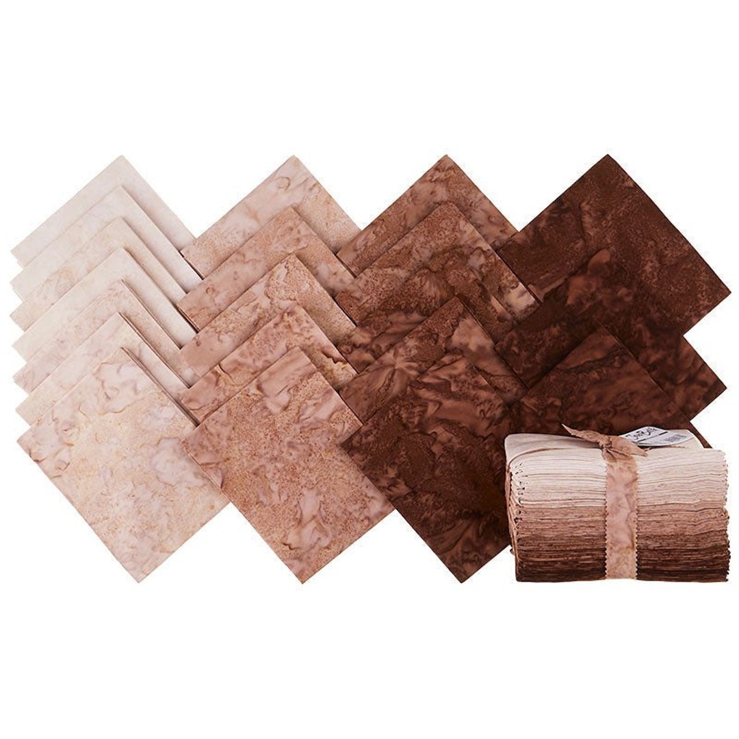 Java Batiks by Maywood Studio Marble Brown Favorites Fat Quarter Bundle ...