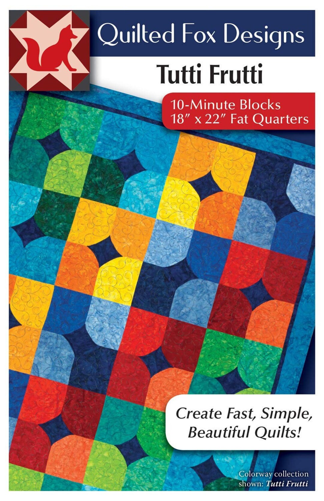 Tutti Frutti Quilt Pattern - by Design Originals, Quilted Fox Designs ...