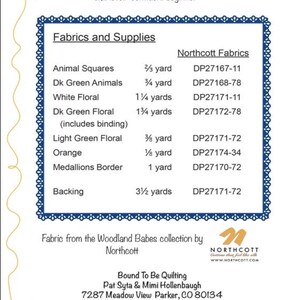 Forest Fun - Quilt PATTERN - Bound to Be Quilting - Pat Syta & Mimi Hollenbaugh - Features ...