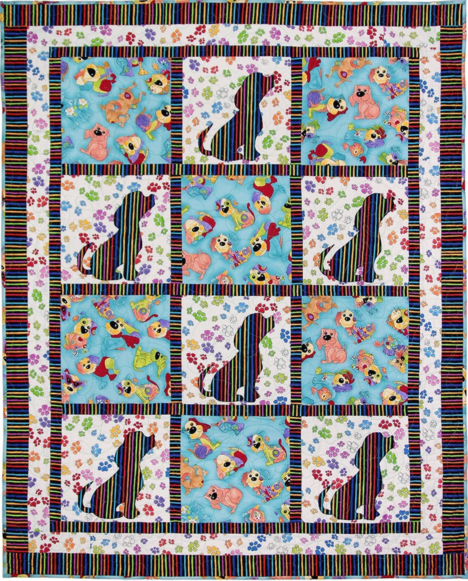 Perfect Pets - 3 Yard Quilt Pattern - by Fran Morgan of Fabric Cafe ...