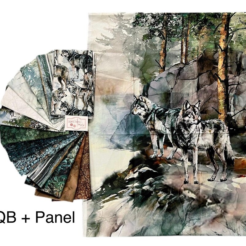 Wolf Fabric Panel - Etsy