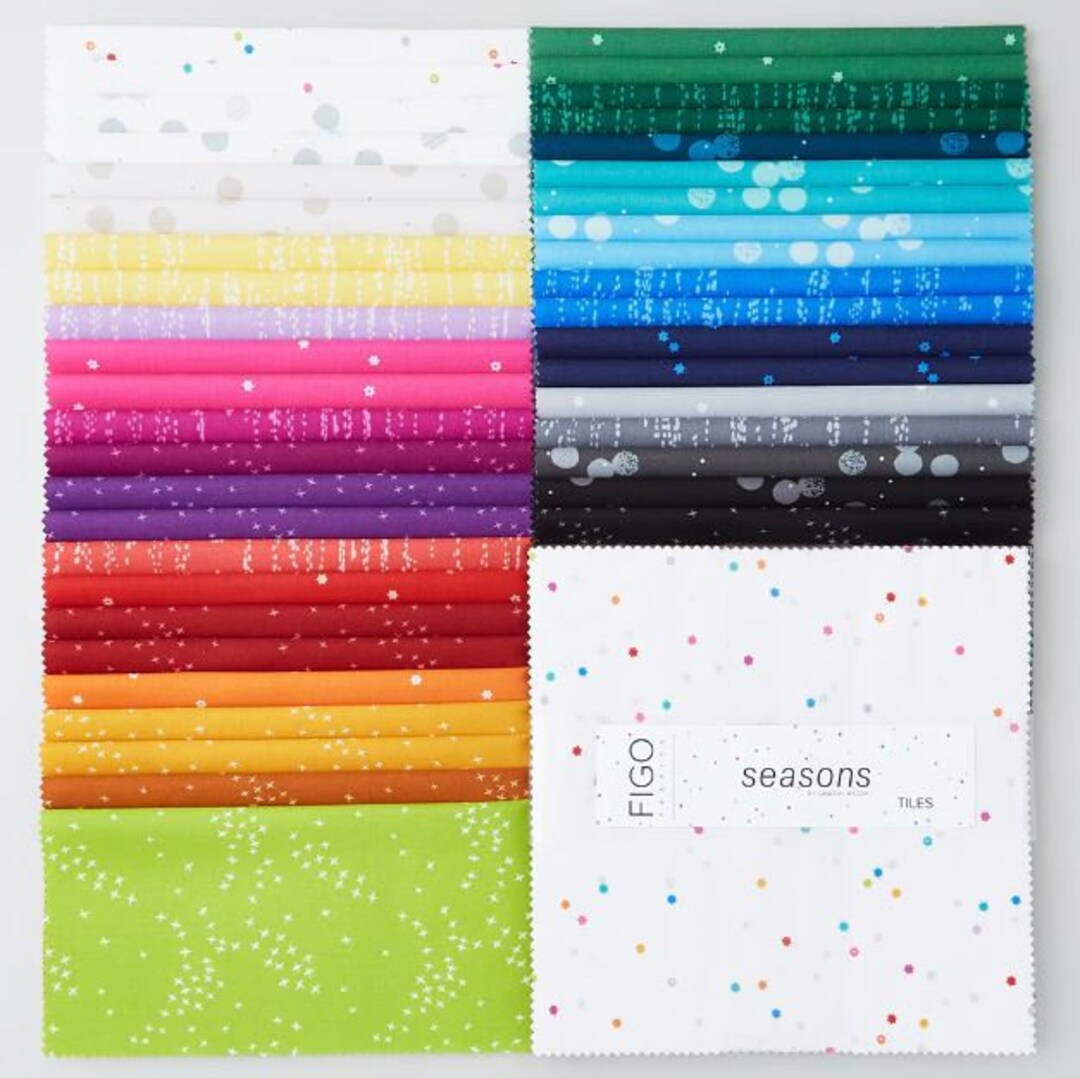 Seasons Tiles Layer Cake 42 10 Squares Stacker by by Ghazal Razavi for ...