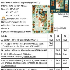 Autumn Blaze - Quilt PATTERN - by Patti's Patchwork - Multiple Sizes ...