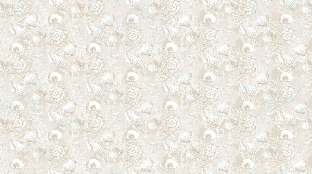Sea Breeze - Tonal Shells - Cream - Yardage - Deborah Edwards and ...