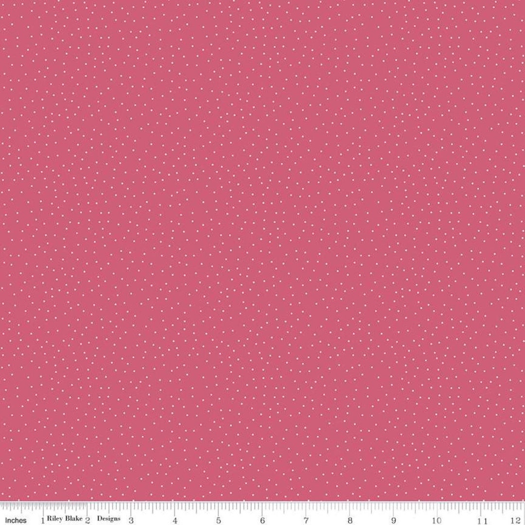 Enchanted Meadow - Dots Raspberry - per Yard - Beverly Mccullough for ...