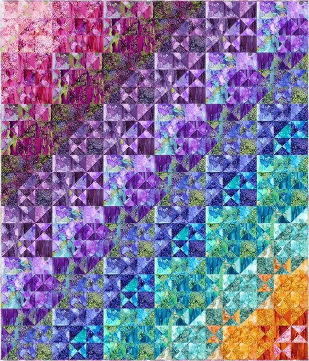 Splendid Split Stars - Quilt PATTERN - by Patti's Patchwork - Multiple ...