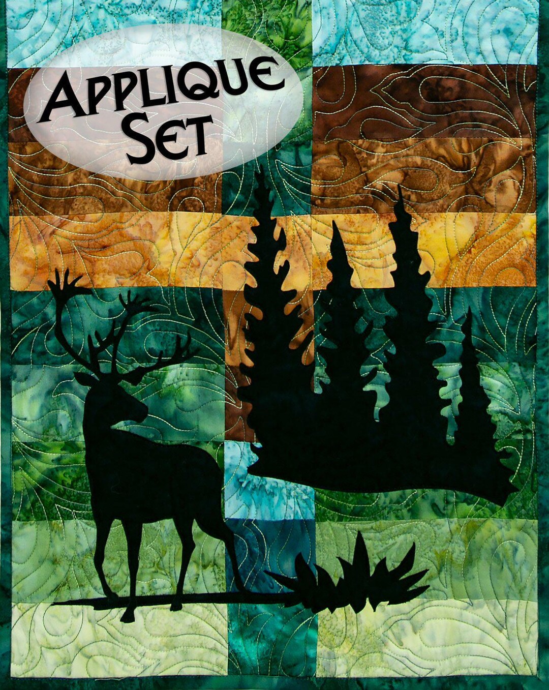Wildwood Collection - Caribou- Applique Set - by Marie Noah at Northern ...