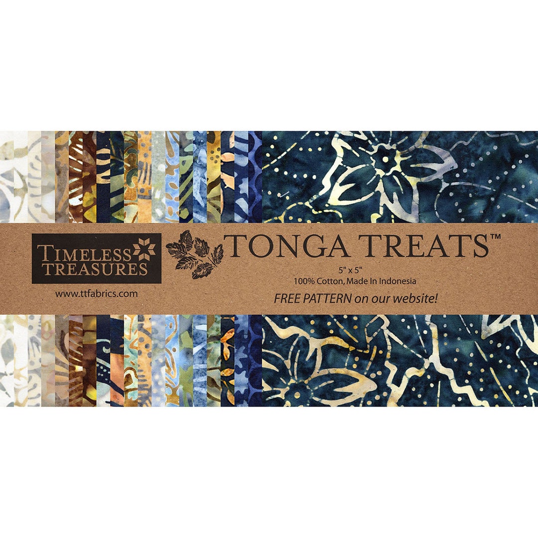 Tonga Treats Batiks Harbor Minis Charm Pack 42 5 Squares 5 Stacker by ...