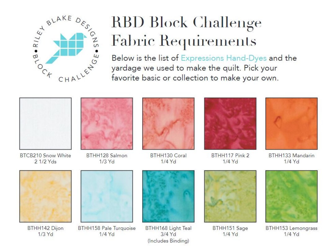 Fabric KIT for Riley Blake Designs 2023 Block Challenge - Etsy
