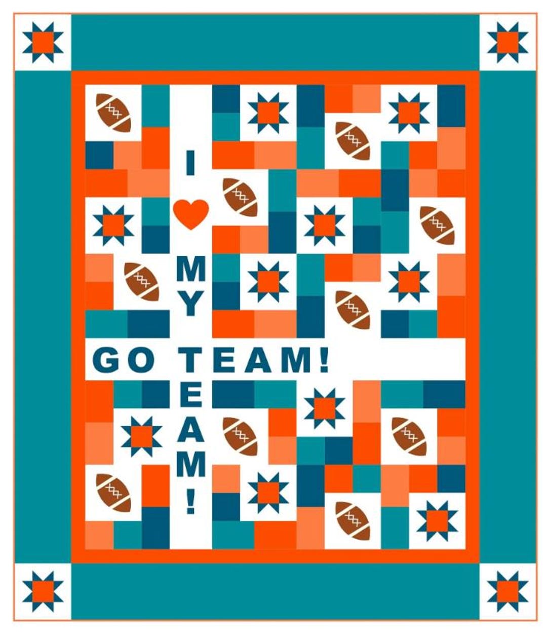 Team Spirit - Quilt PATTERN - by Patti's Patchwork - Multiple Sizes ...