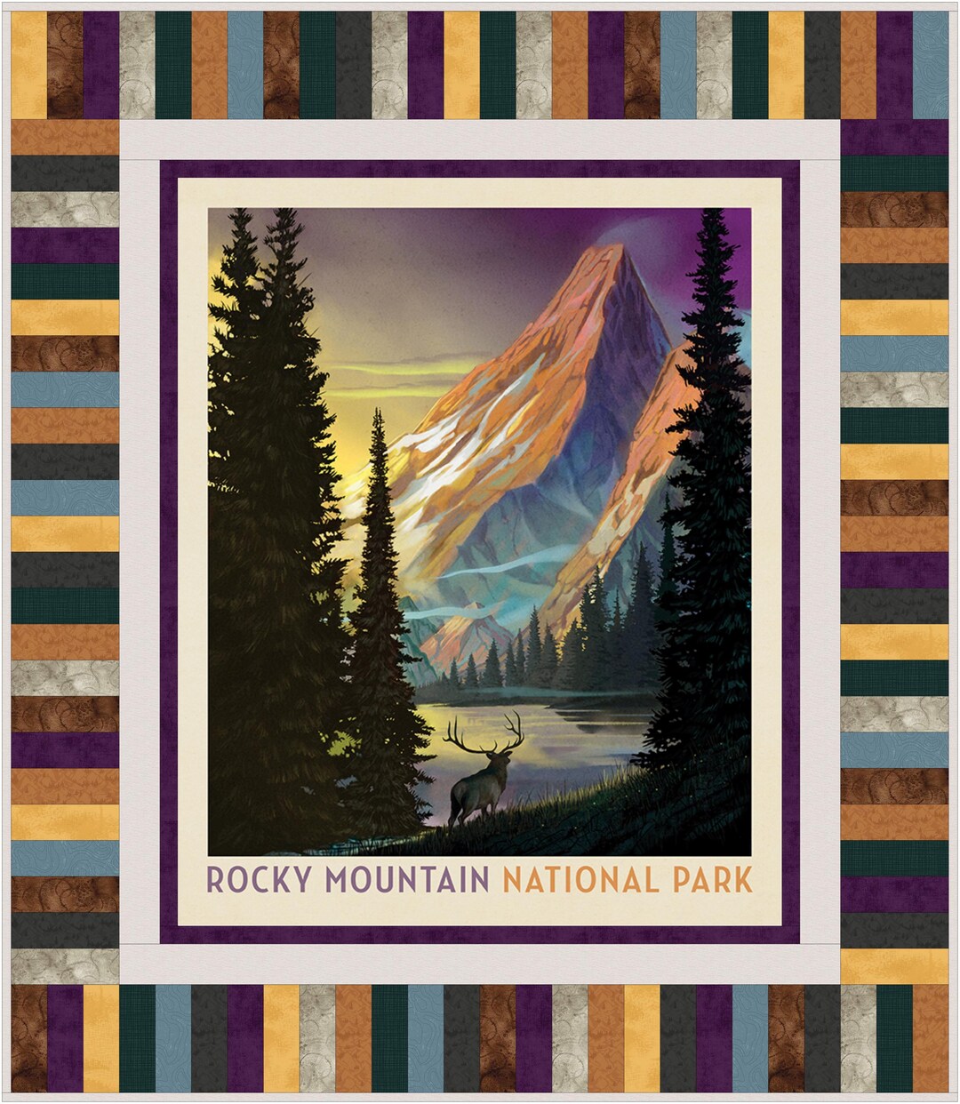 Rocky Mountain National Park Quilt KIT - on Key Pattern by Villarosa ...
