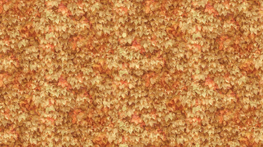 Autumn Breeze Layered Leaves Rust - Yardage - by Deborah Edwards ...