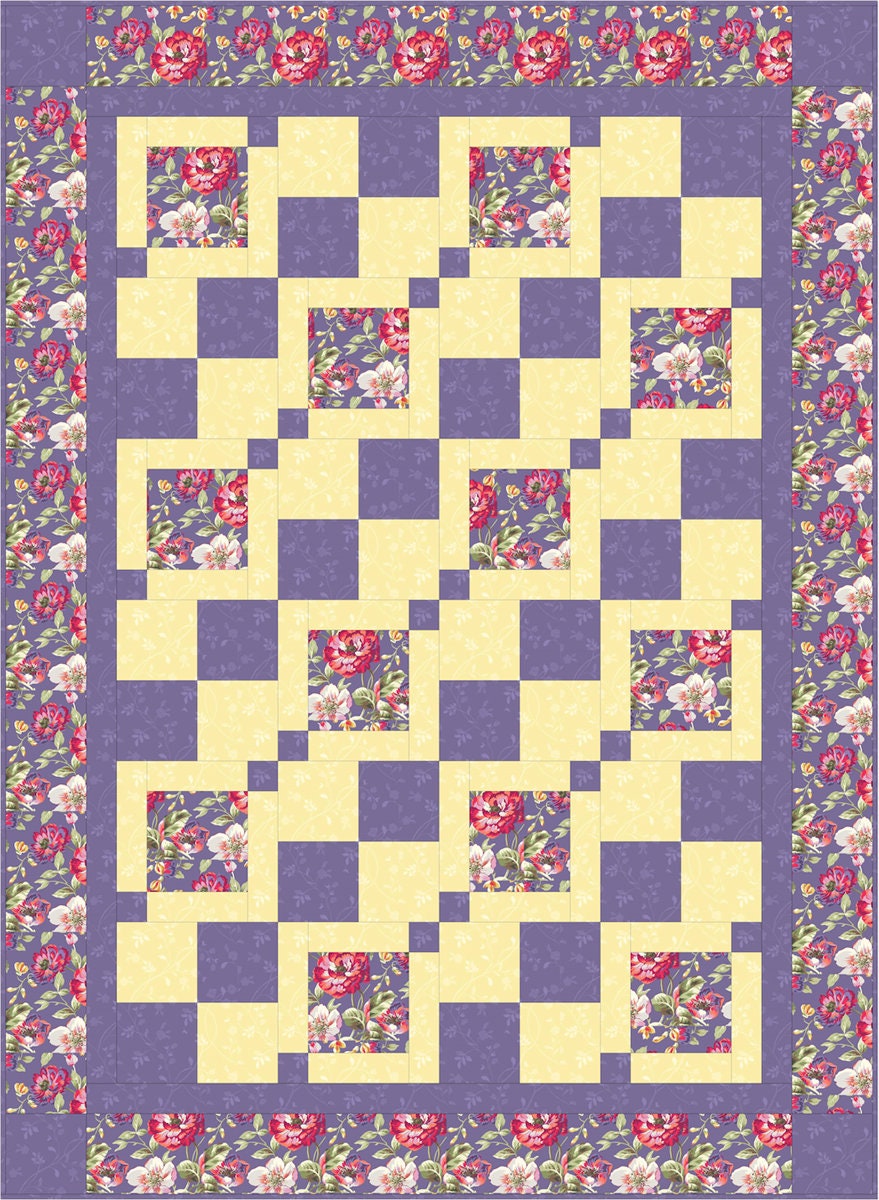 Urban Chic - 3 Yard Quilt Pattern - by Fran Morgan of Fabric Cafe - 43 ...