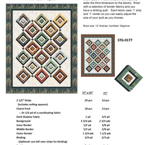 Shadows - Quilt PATTERN - by Sweet Tea Girls - 77"x97" or 77" Square ...