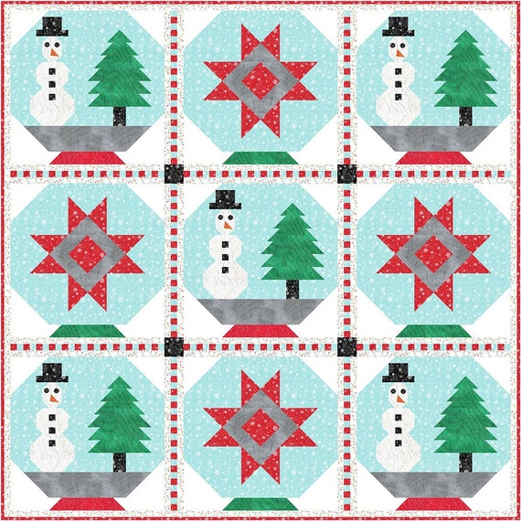 Snow Globe Collection Quilt KIT by Natalie Crabtree for - Etsy
