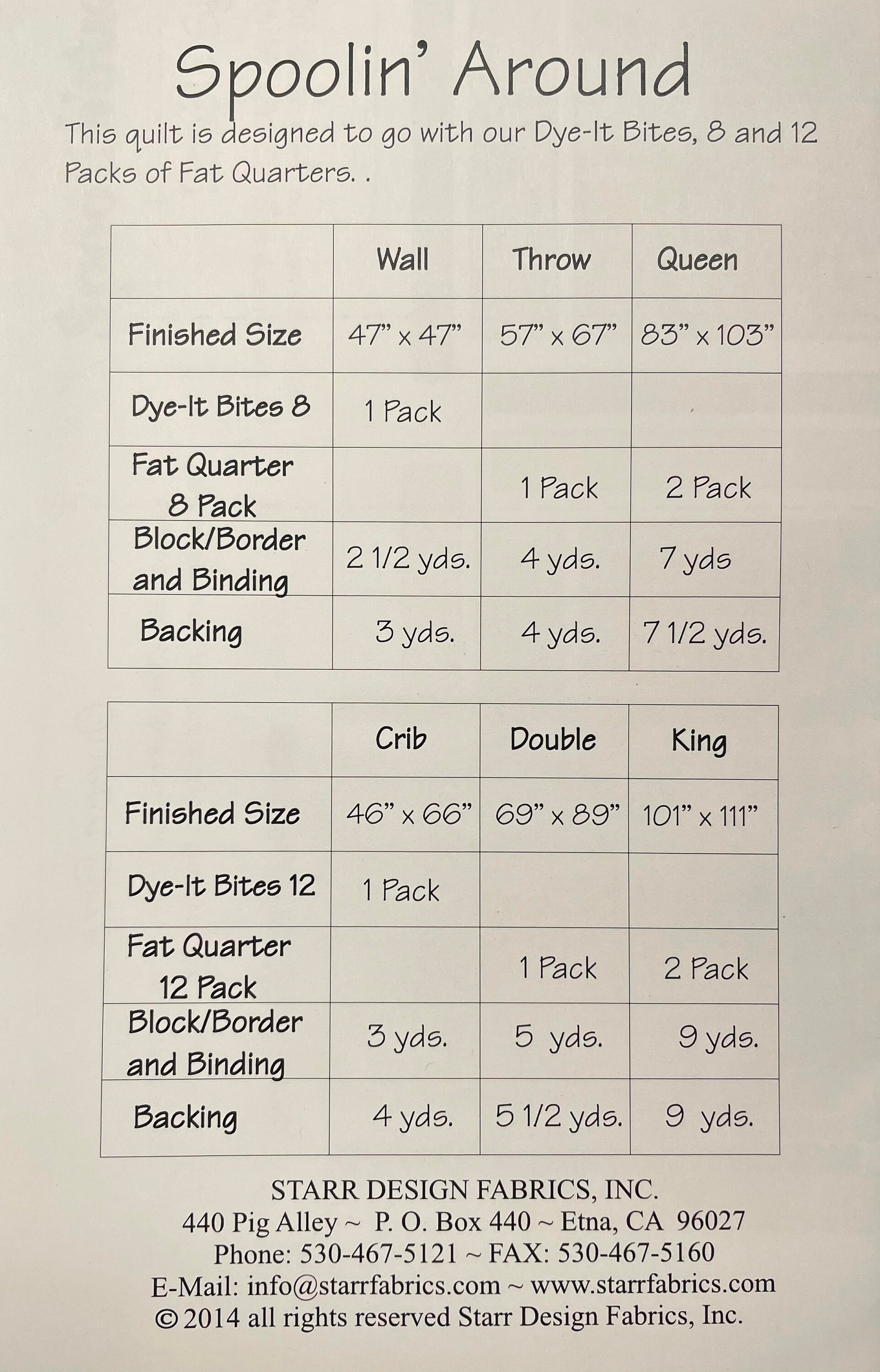 Spoolin' Around Queen Size Quilt KIT Starr Designs Hand - Etsy