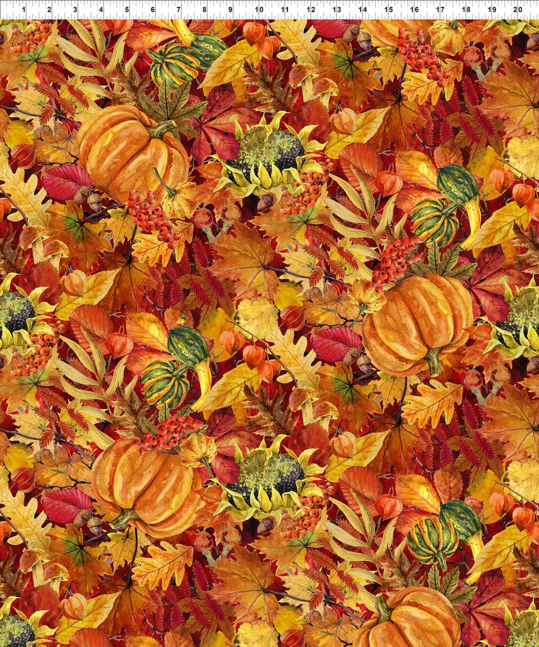 Celebrate Autumn - Leaves - Yardage - Sewposium 21 - in the Beginning ...