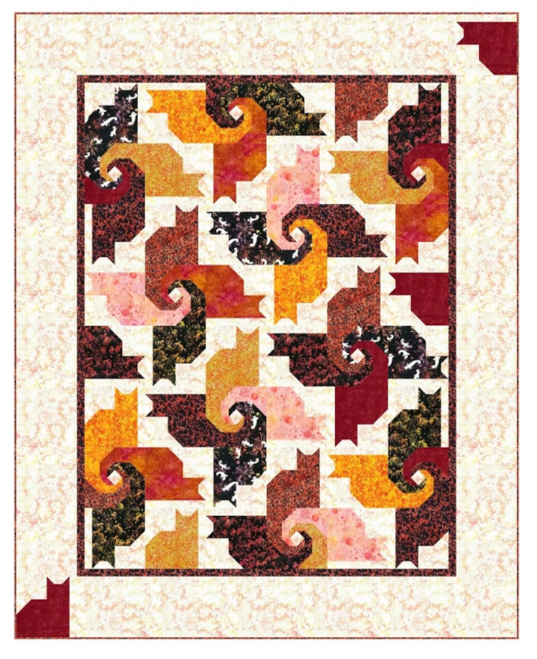 Cat-tails - Quilt PATTERN - by Patti's Patchwork - Multiple Sizes ...