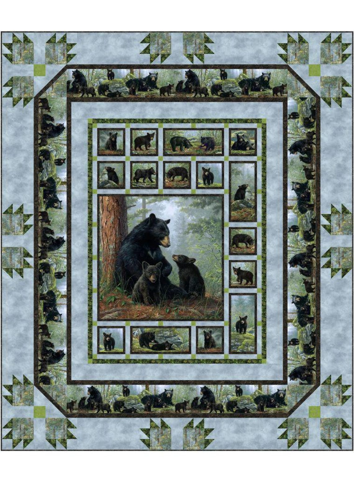 Bear Hugs - Quilt PATTERN - by Patti's Patchwork - Multiple Sizes ...