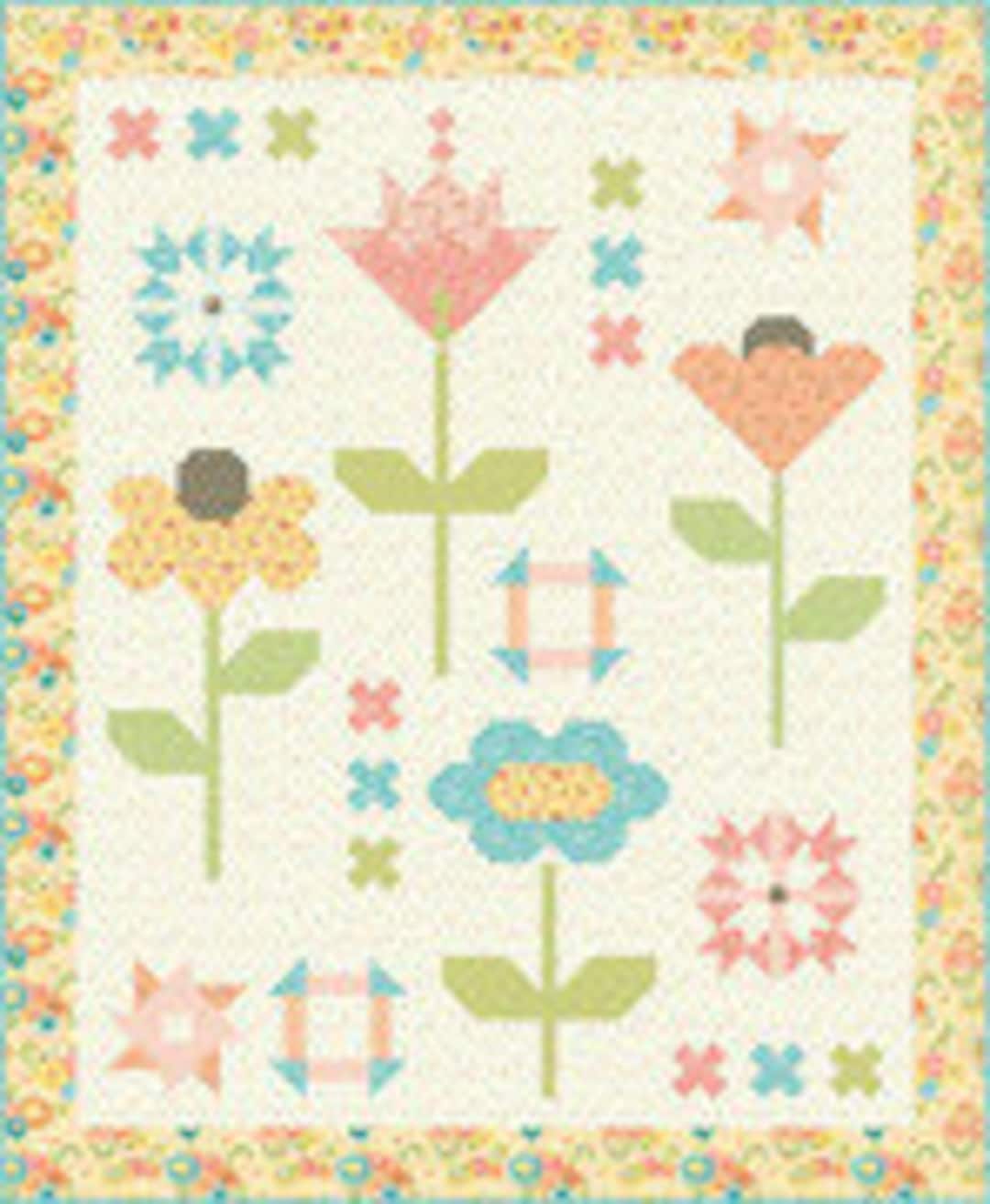 Mixed Bouquet - Quilt PATTERN - by Sandy Gervais for Pieces From My ...