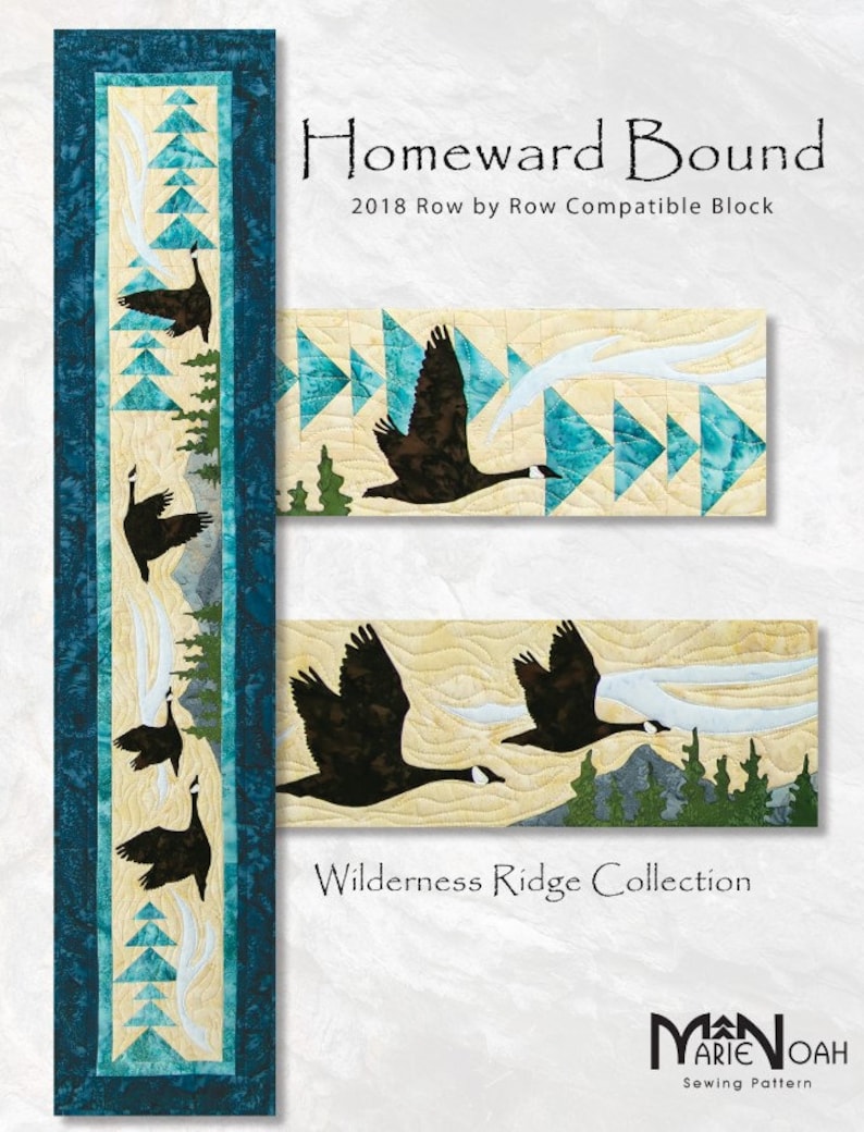 Homeward Bound PATTERN -by Marie Noah, Northern Threads - Wilderness ...